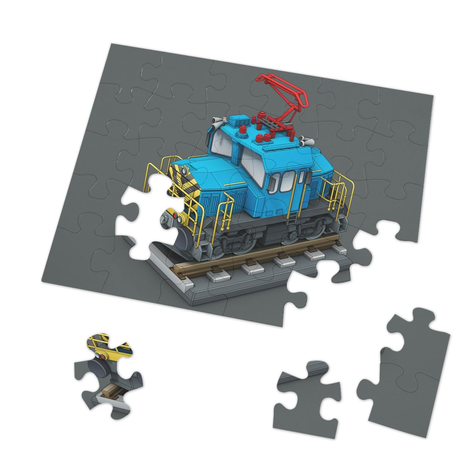 Locomotive Art Jigsaw Puzzle (30, 252-Piece) - Train Enthusiasts Game ...