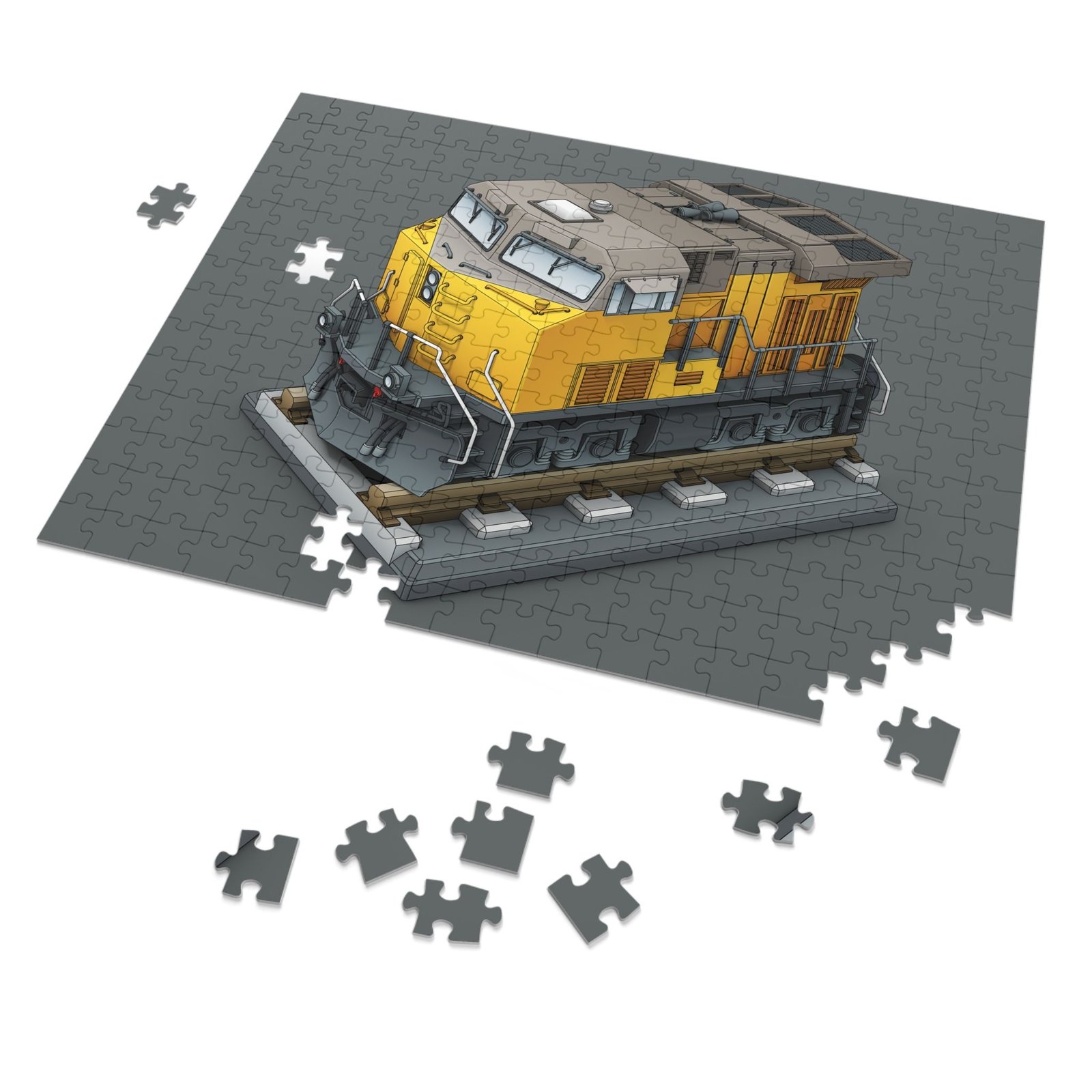 Locomotive Art Jigsaw Puzzle (30, 252-Piece) - Train Enthusiasts Game ...